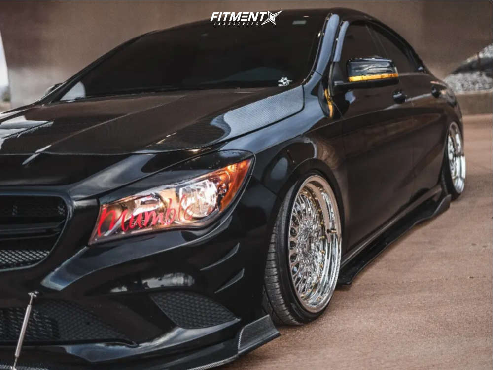 2016 Mercedes-Benz CLA250 4Matic with 18x9.5 ESM 002r and Lexani 215x35 ...