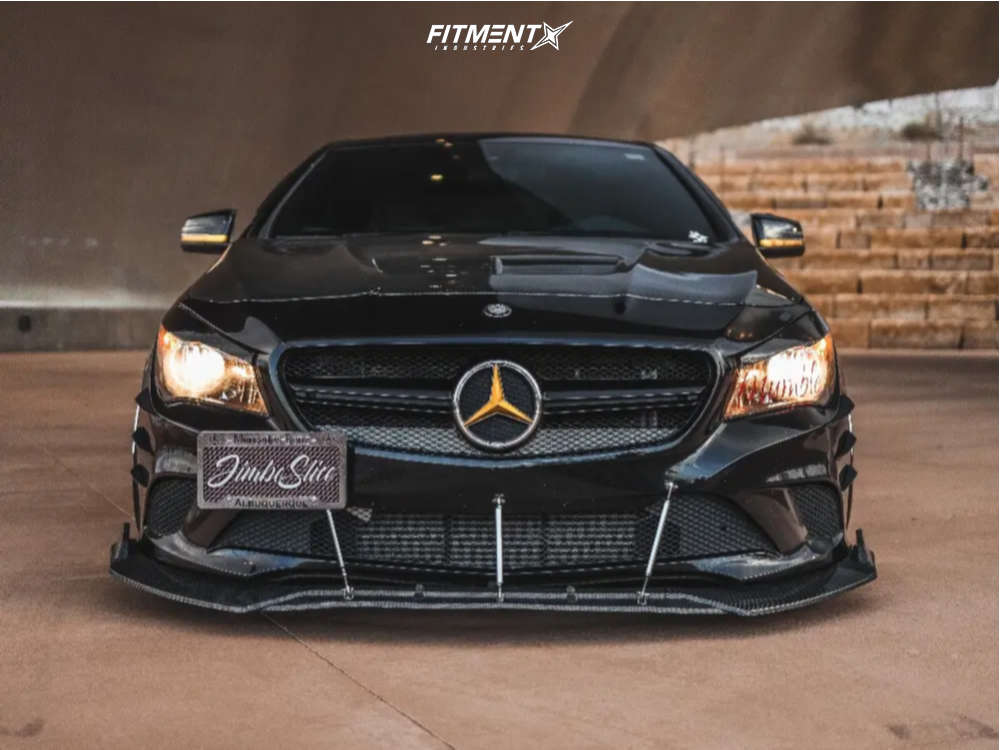 2016 Mercedes-Benz CLA250 4Matic with 18x9.5 ESM 002r and Lexani 215x35 ...