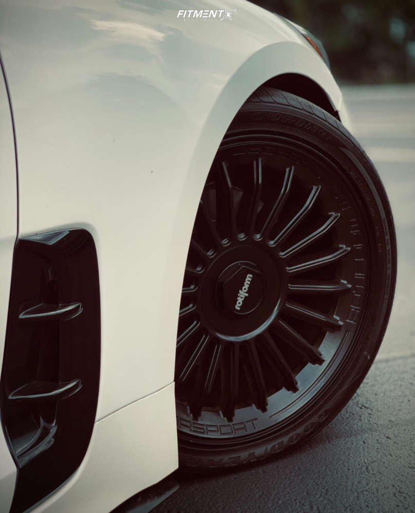 2019 Kia Stinger Premium with 19x8.5 Rotiform Buc-m and Goodyear 245x40 ...