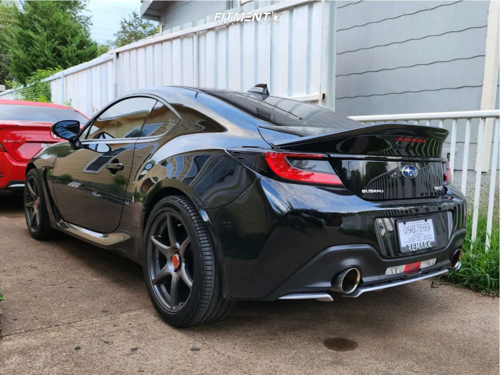2022 Subaru BRZ Premium with 18x8.5 Kansei Tandem and Continental 235x40 on Stock Suspension ...