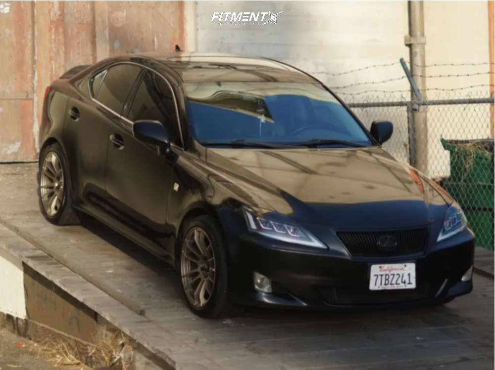 2007 Lexus IS250 Base with 18x9.5 AVID1 Av20 and Delinte 245x40 on ...