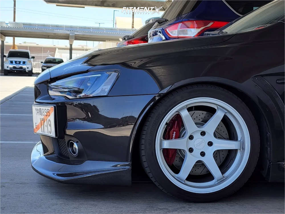 2014 Mitsubishi Lancer Evolution GSR with 18x10.5 ESR Sr07 and Hankook ...