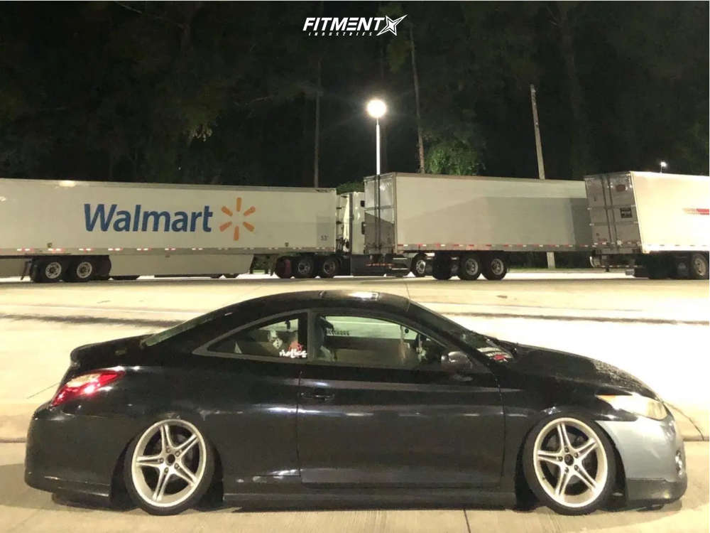 2005 Toyota Solara SLE with 18x8.5 Advan AVS VS5 and Delinte 215x40 on ...