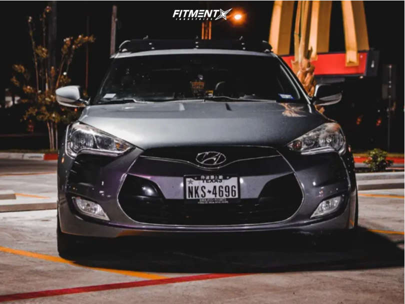 2016 Hyundai Veloster Base with 18x8.5 Vors Tr4 and Ironman 235x45 on ...