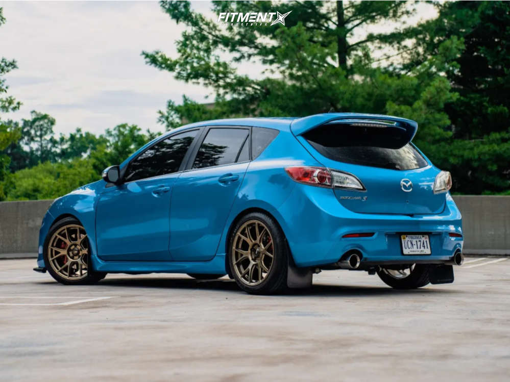 2010 Mazda 3 Mazdaspeed with 18x8.5 Konig Ampliform and Goodyear 235x40 ...