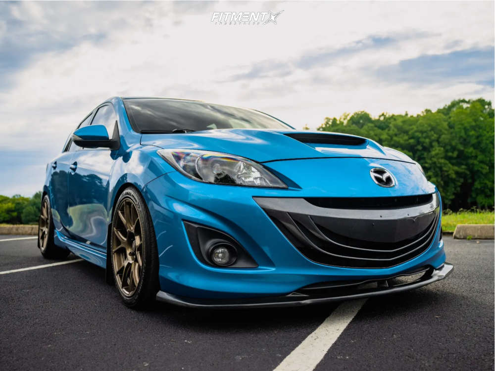 2010 Mazda 3 Mazdaspeed with 18x8.5 Konig Ampliform and Goodyear 235x40 ...