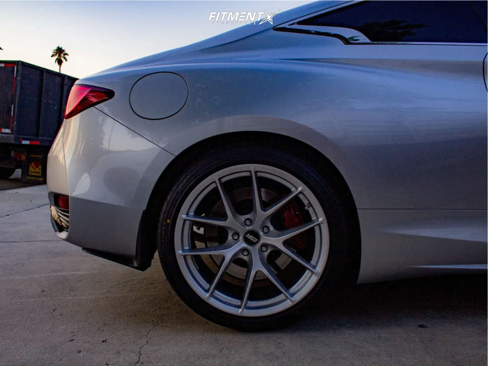 2017 INFINITI Q60 3.0 Red Sport 400 with 19x9.5 ESR Rf2 and Delinte ...