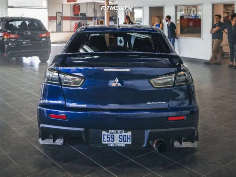 2014 Mitsubishi Lancer Evolution GSR with 18x9.5 AVID1 Av6 and ...