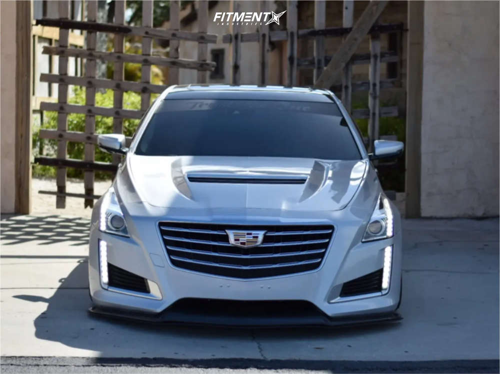 2019 Cadillac CTS Premium Luxury with 19x9.5 ESR Rf2 and Continental 225x35 on Air Suspension ...