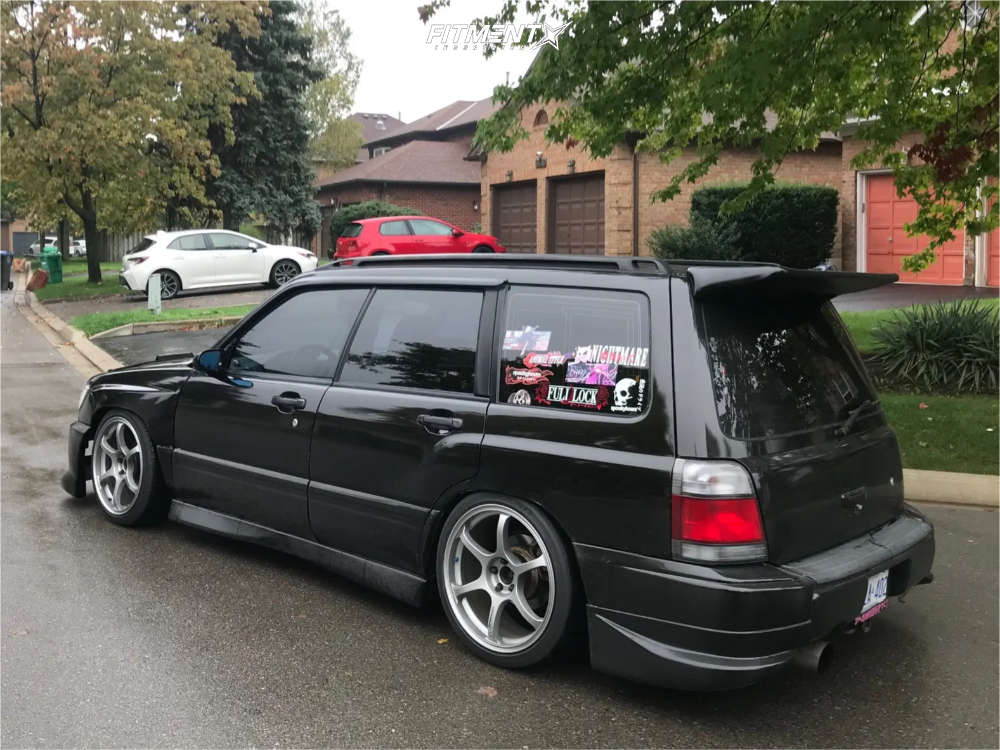 1999 Subaru Forester S with 18x8.5 Advan Racing RGII and Falken 245x40 ...
