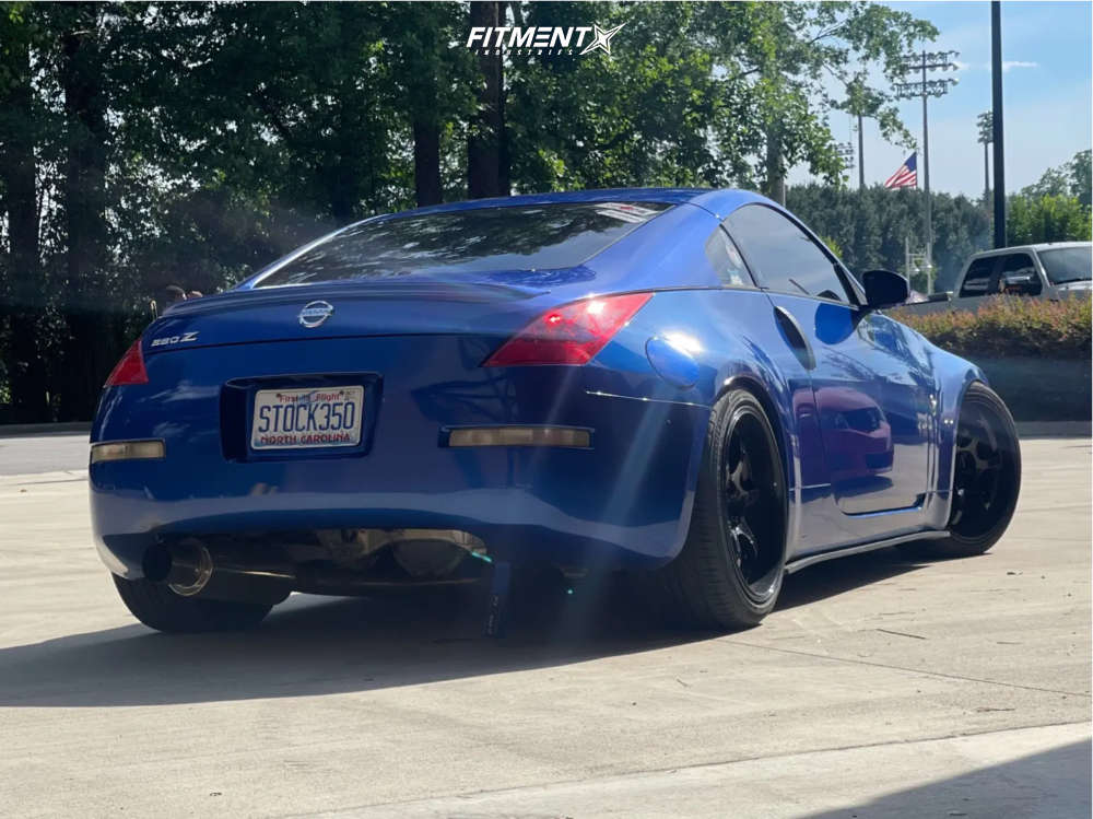 2006 Nissan 350Z Base with 19x9.5 Rebs Sports Rs06 and Federal 245x35 ...