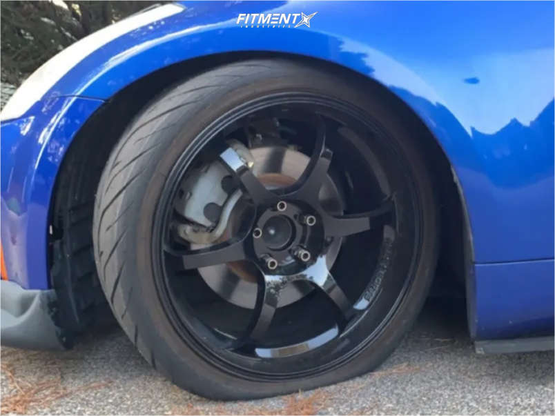 2006 Nissan 350Z Base with 19x9.5 Rebs Sports Rs06 and Federal 245x35 ...