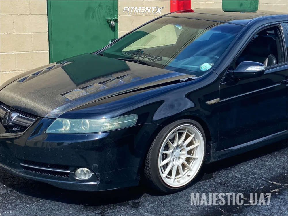 2008 Acura TL Type-S with 18x9.5 Enkei Nt03m and Michelin 225x40 on Coilovers | 2391367 ...