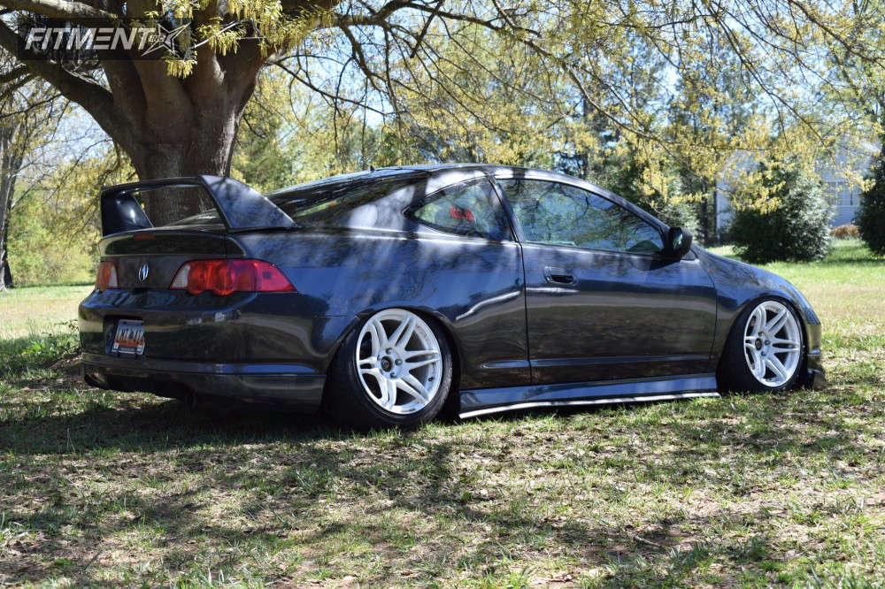 2004 Acura RSX Type-S with 17x9 Cosmis Racing MRII and Nankang 215x40 ...