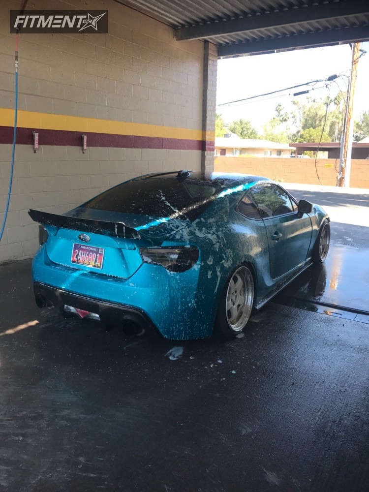 2013 Subaru BRZ Base with 18x9.5 ESR Sr02 and Dunlop 245x35 on ...