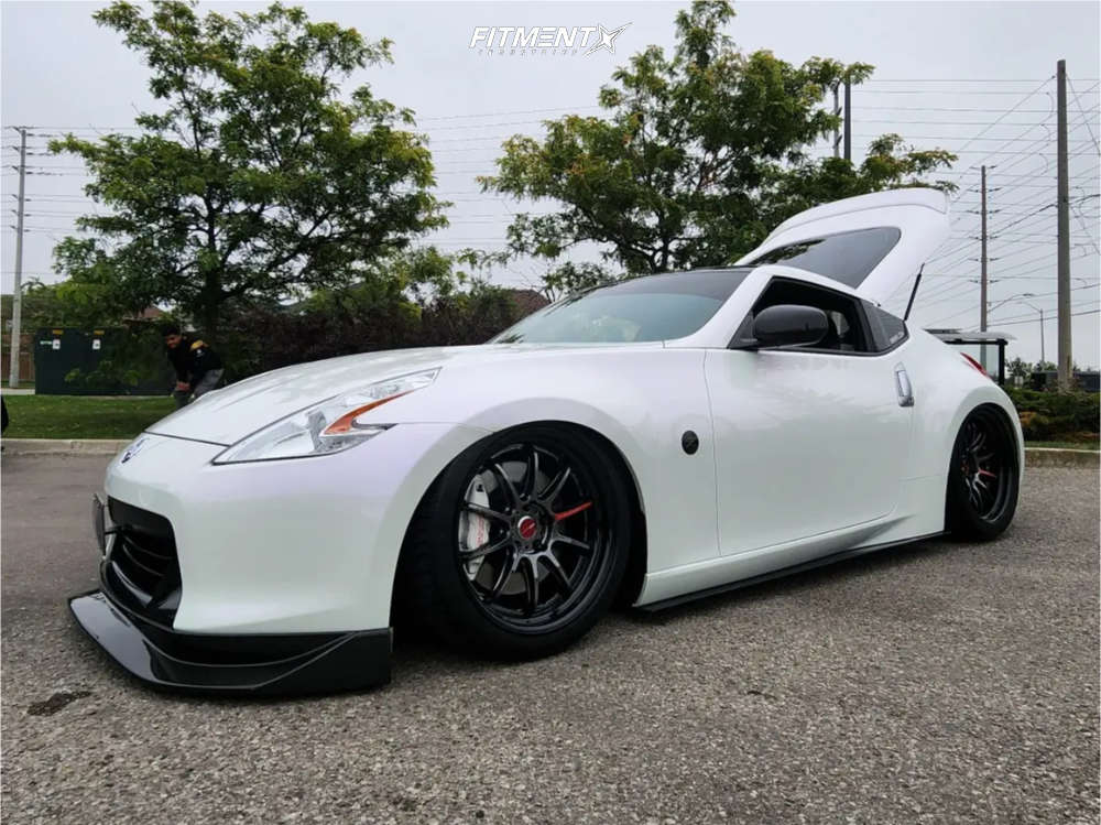 2011 Nissan 370Z Touring with 19x9.5 Work Zr10 and Michelin 265x35 on ...