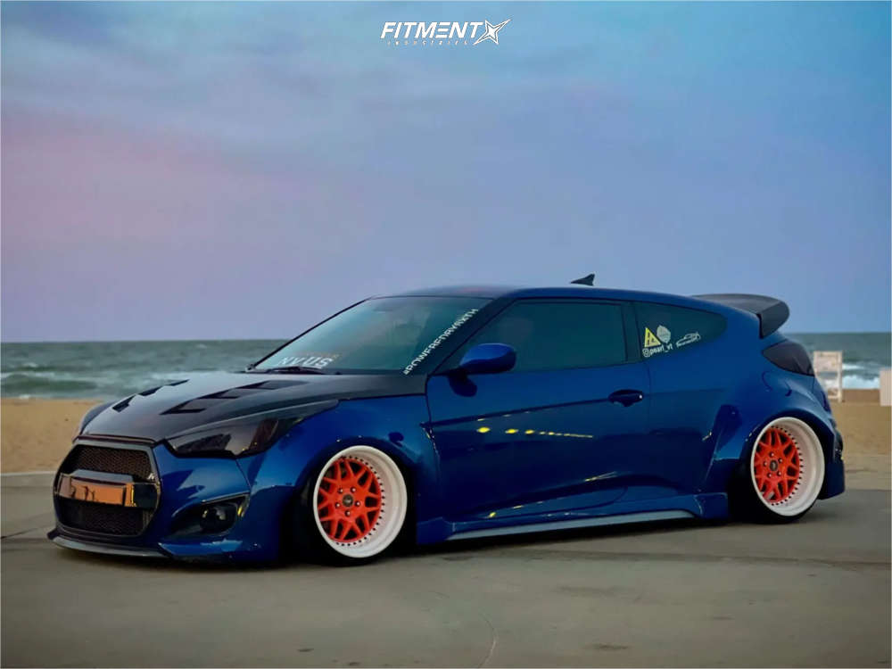2016 Hyundai Veloster Turbo R-Spec with 18x11 Forgestar M14 and Atlas ...
