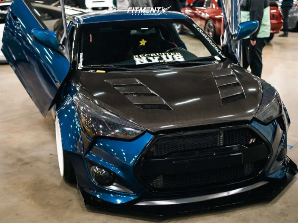 2016 Hyundai Veloster Turbo R-Spec with 18x11 Forgestar M14 and Atlas ...