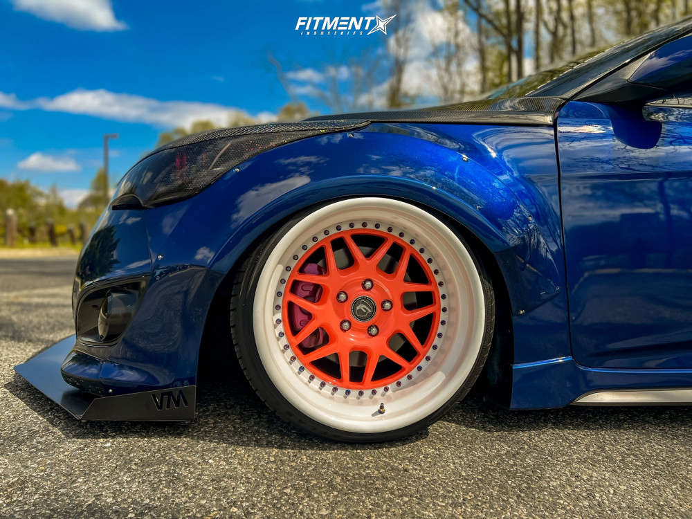 2016 Hyundai Veloster Turbo R-Spec with 18x11 Forgestar M14 and Atlas ...