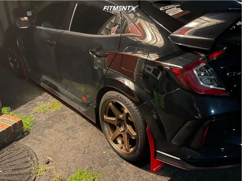2020 Honda Civic Type R with 18x9.5 Enkei T6r and Continental 265x35 on ...