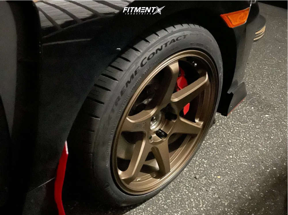 2020 Honda Civic Type R with 18x9.5 Enkei T6r and Continental 265x35 on ...