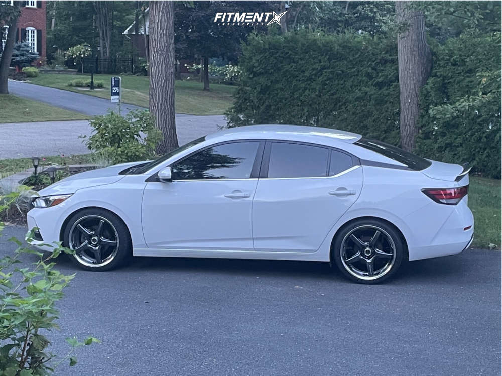 2020 Nissan Sentra S with 19x8.5 Volk GTS and Hankook 235x35 on Stock ...