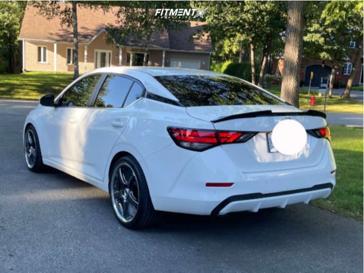 2020 Nissan Sentra S with 19x8.5 Volk GTS and Hankook 235x35 on Stock ...