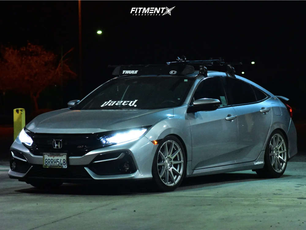 2020 Honda Civic Si with 18x8 Niche Essen and Goodyear 235x40 on ...