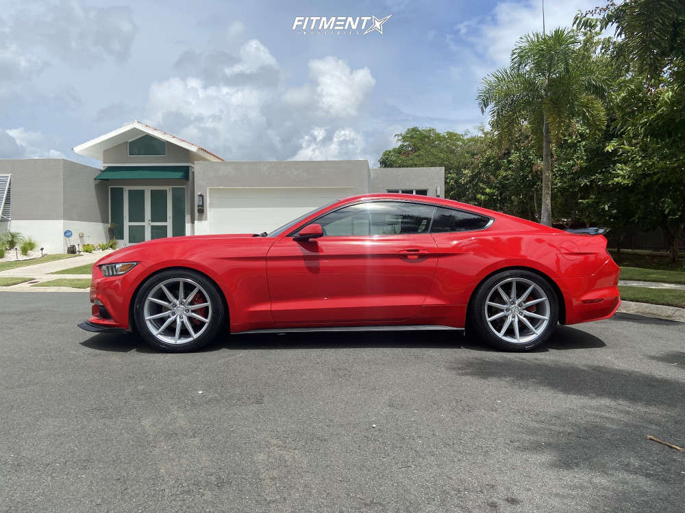 2015 Ford Mustang V6 with 19x9.5 INOVIT Frixion 5 and Delinte 275x40 on ...