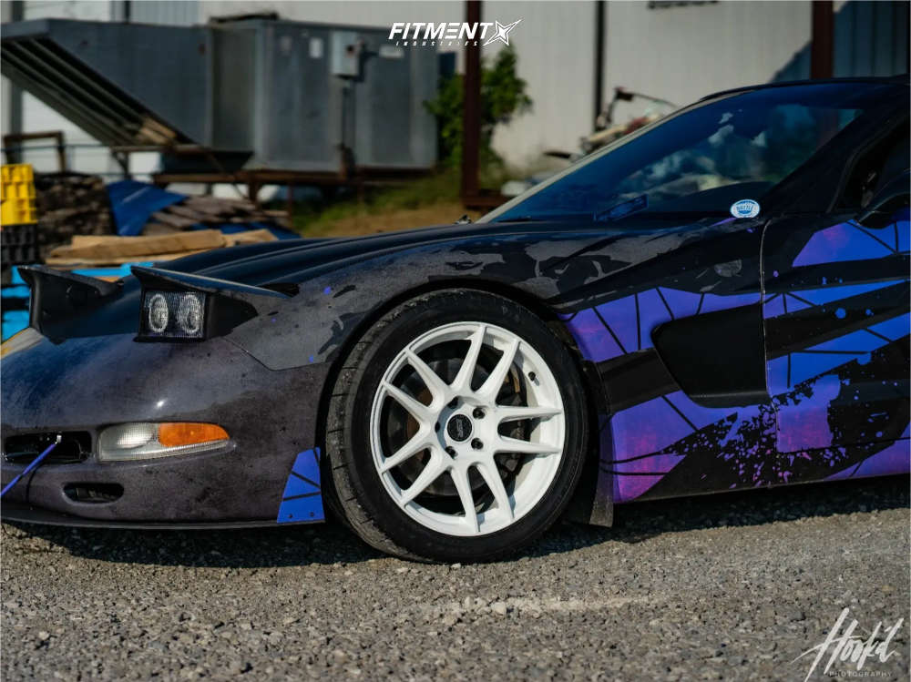 1998 Chevrolet Corvette Base with 18x8.5 ESR Cs8 and Goodyear 245x40 on ...