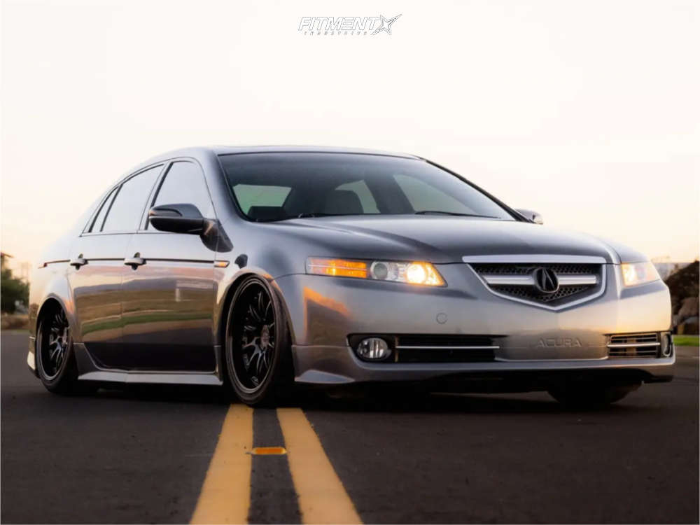 2008 Acura TL Base with 18x9.5 Aodhan Ds07 and Yokohama 245x40 on Air ...