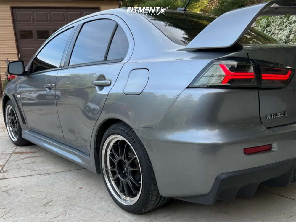 2014 Mitsubishi Lancer Evolution GSR with 18x9.5 Konig Hypergram and ...