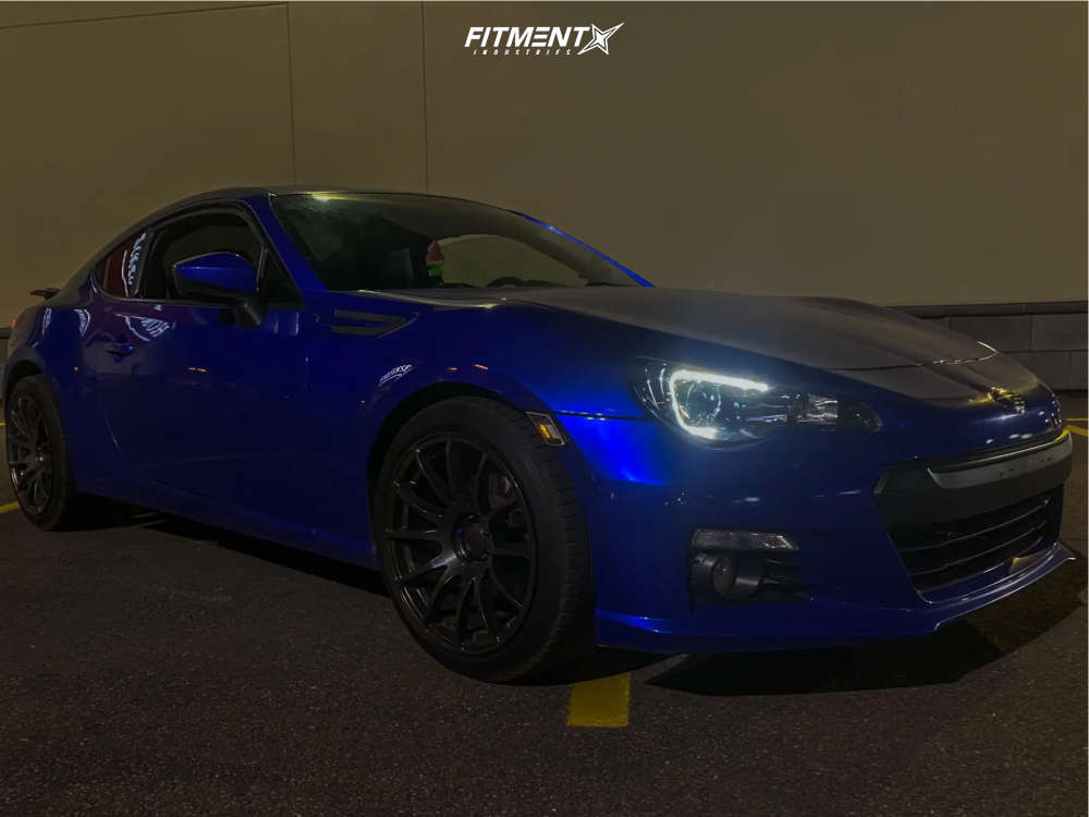 2016 Subaru BRZ Sport-tech with 18x9.5 Rota Pwr-ra and Michelin 245x40 on Stock Suspension ...