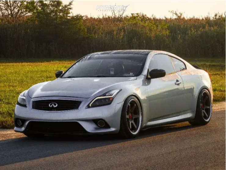 2013 INFINITI G37 X Sport with 19x9.5 ESR Ap6 and Continental 235x40 on ...