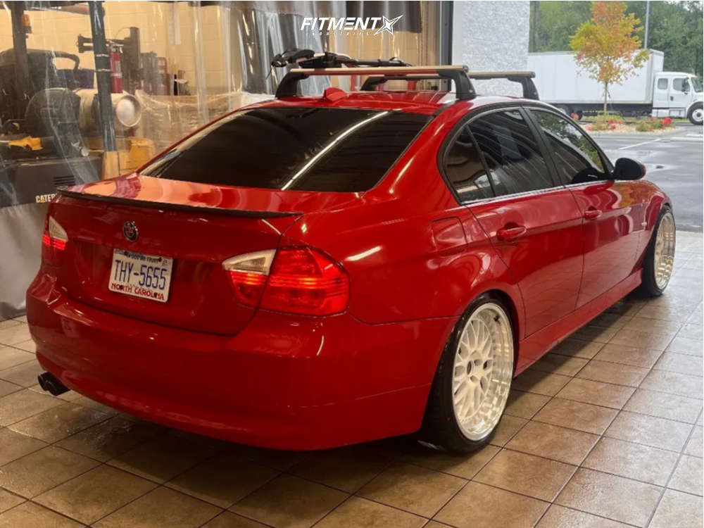 2006 BMW 325i Base with 19x9.5 ESR Sr01 and Delinte 245x35 on Stock ...