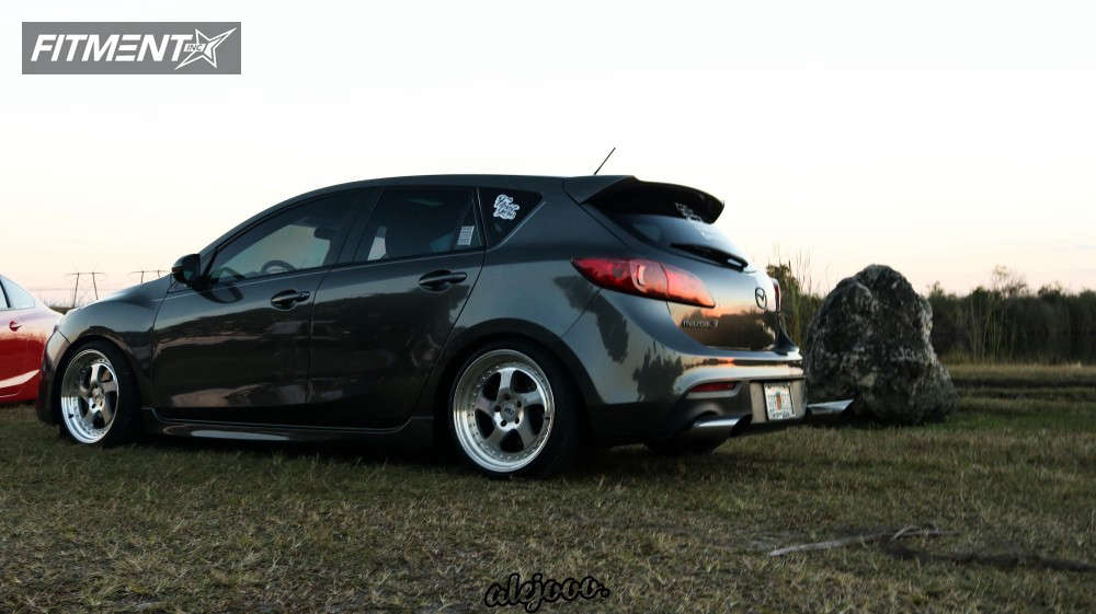 2012 Mazda 3 Sport GT with 18x8.5 ESR Sr02 and Achilles 215x35 on Coilovers | 240384 | Fitment ...