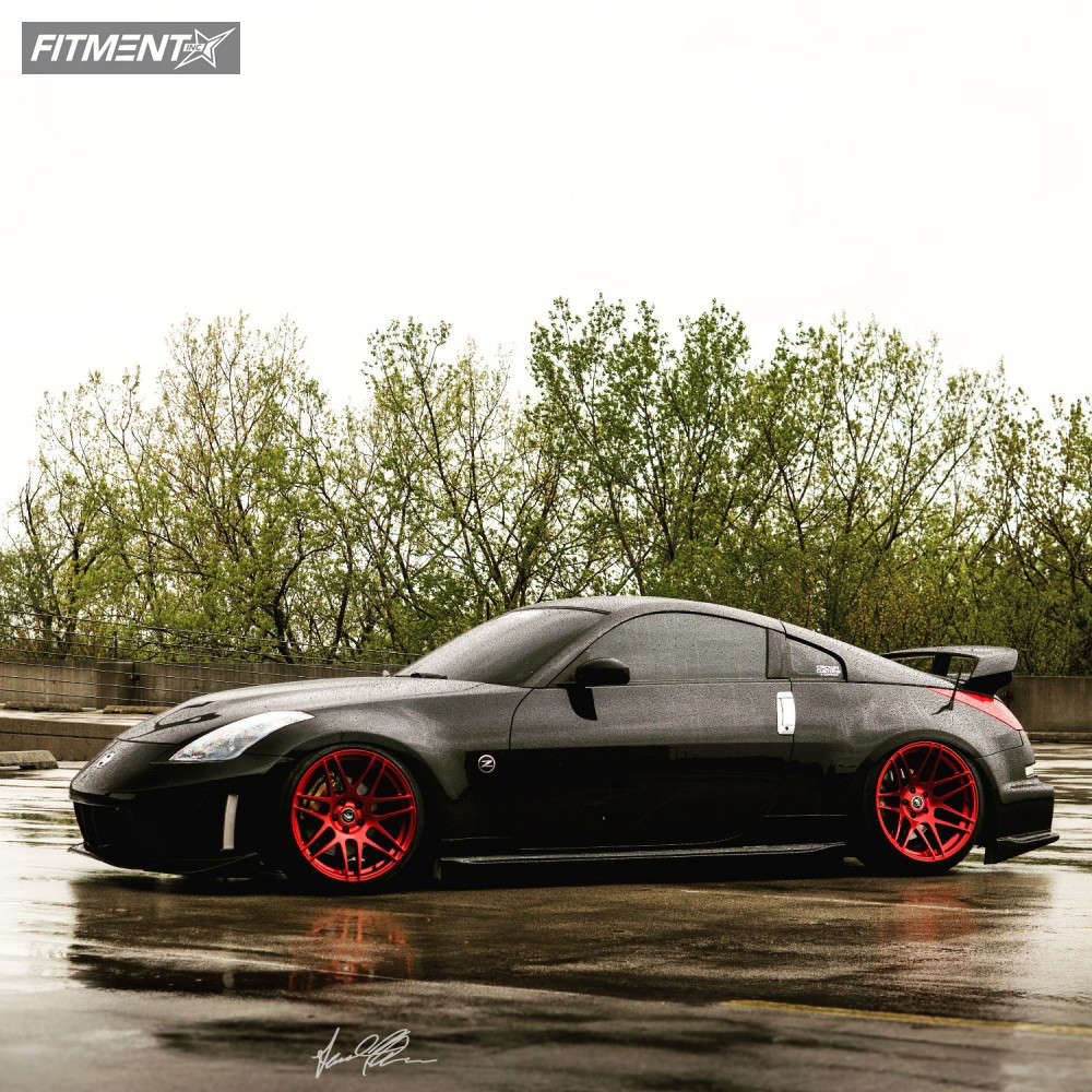 2008 Nissan 350Z Nismo with 19x9.5 Forgestar F14 and Achilles 235x35 on ...