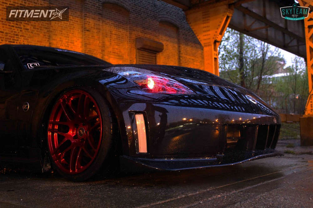 2008 Nissan 350Z Nismo with 19x9.5 Forgestar F14 and Achilles 235x35 on ...