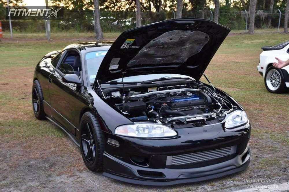 1995 Mitsubishi Eclipse GSX with 17x8.5 American Muscle and Nankang ...