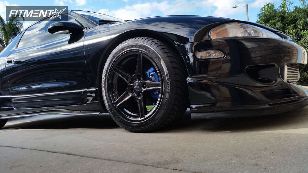 1995 Mitsubishi Eclipse GSX with 17x8.5 American Muscle and Nankang ...