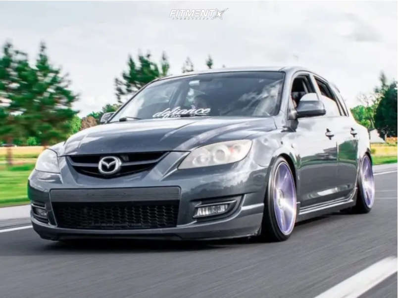 2009 Mazda 3 Mazdaspeed with 18x8 Niche Milan and Nitto 225x35 on ...