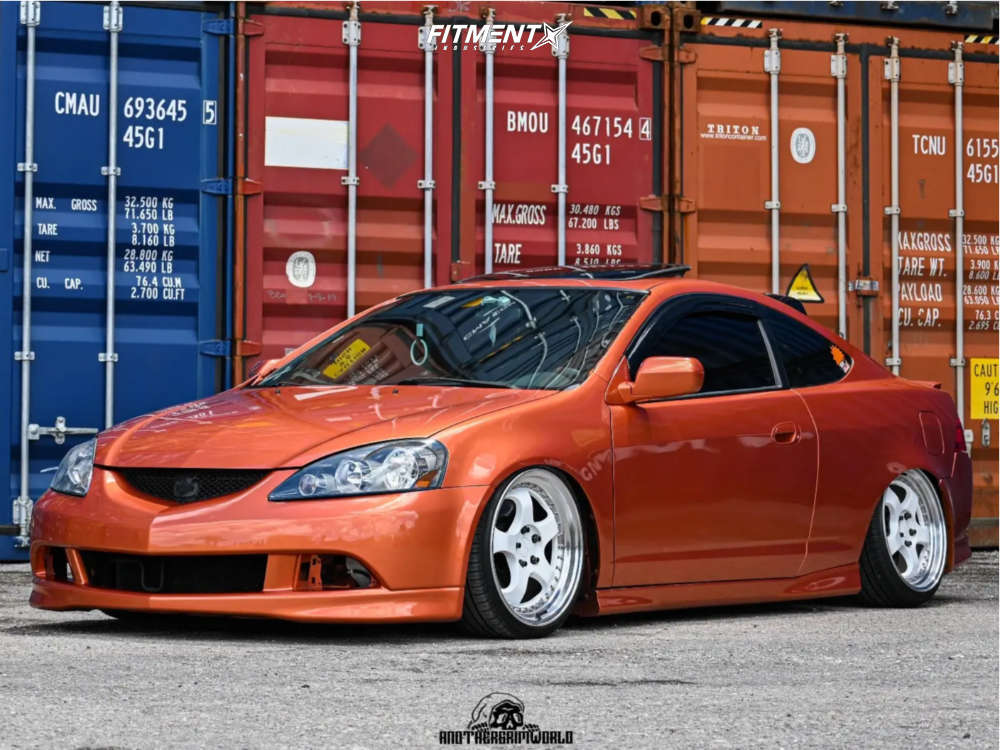 2006 Acura RSX Type-S with 18x8.5 ESR Sr06 and Goodyear 215x35 on Air ...