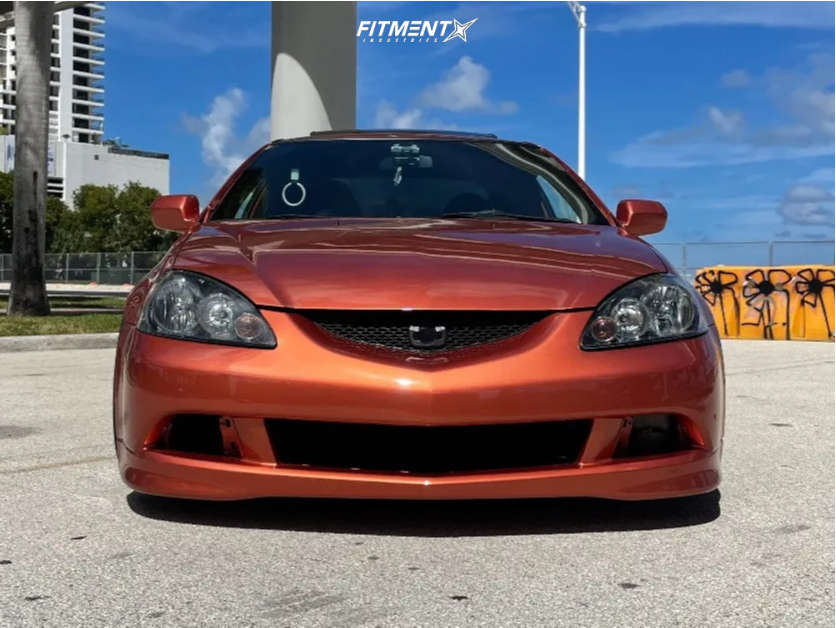 2006 Acura RSX Type-S with 18x8.5 ESR Sr06 and Goodyear 215x35 on Air ...