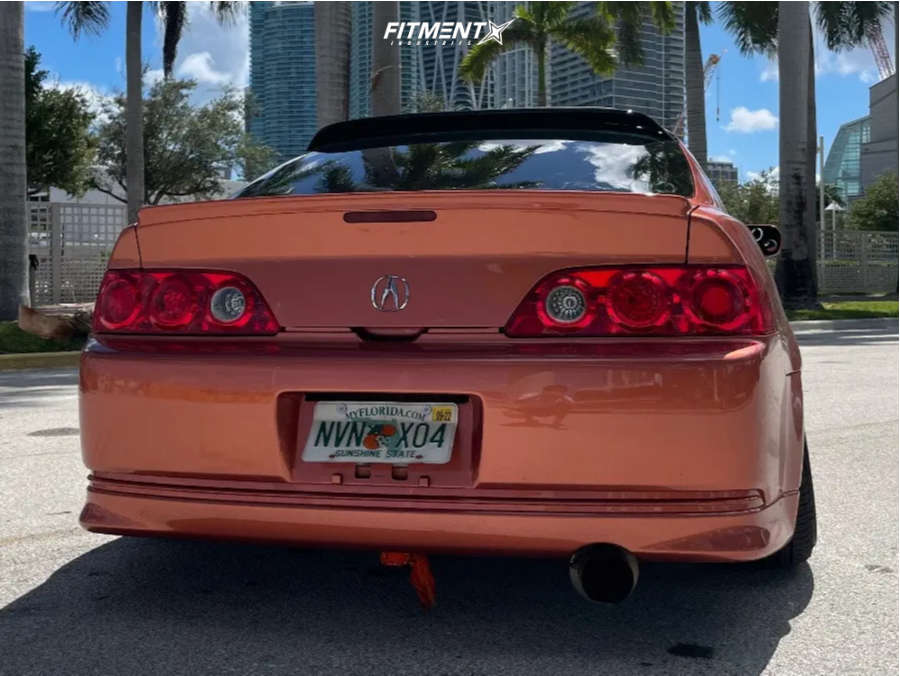 2006 Acura RSX Type-S with 18x8.5 ESR Sr06 and Goodyear 215x35 on Air ...