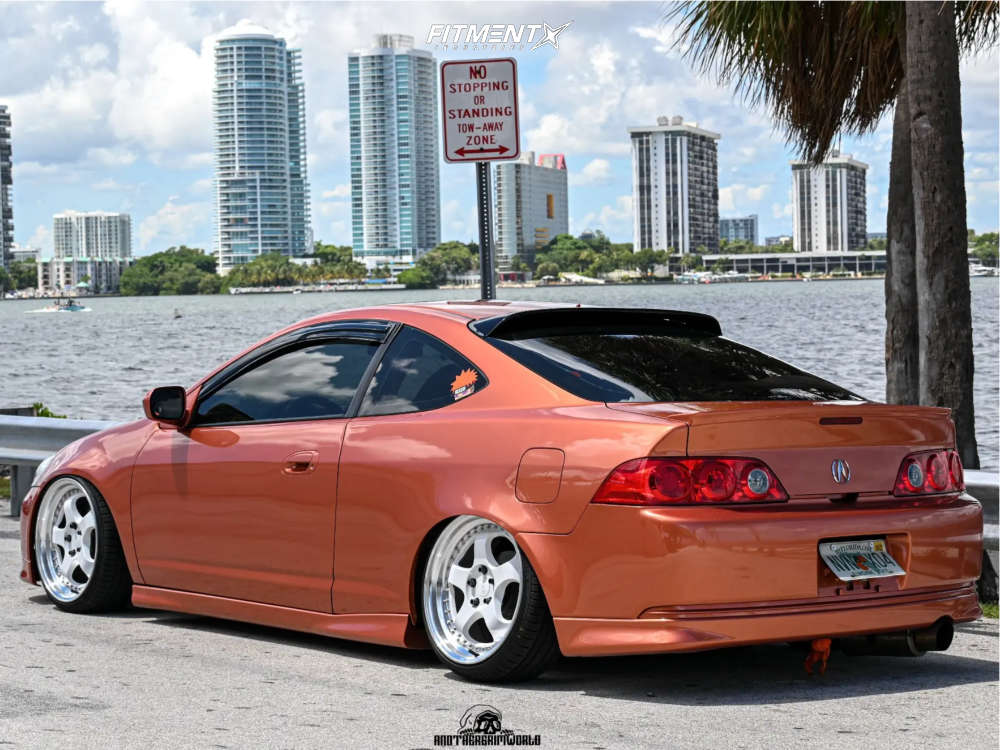 2006 Acura RSX Type-S with 18x8.5 ESR Sr06 and Goodyear 215x35 on Air ...