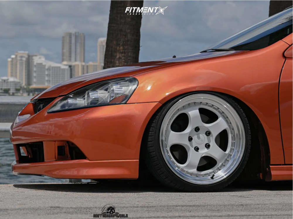 2006 Acura RSX Type-S with 18x8.5 ESR Sr06 and Goodyear 215x35 on Air ...