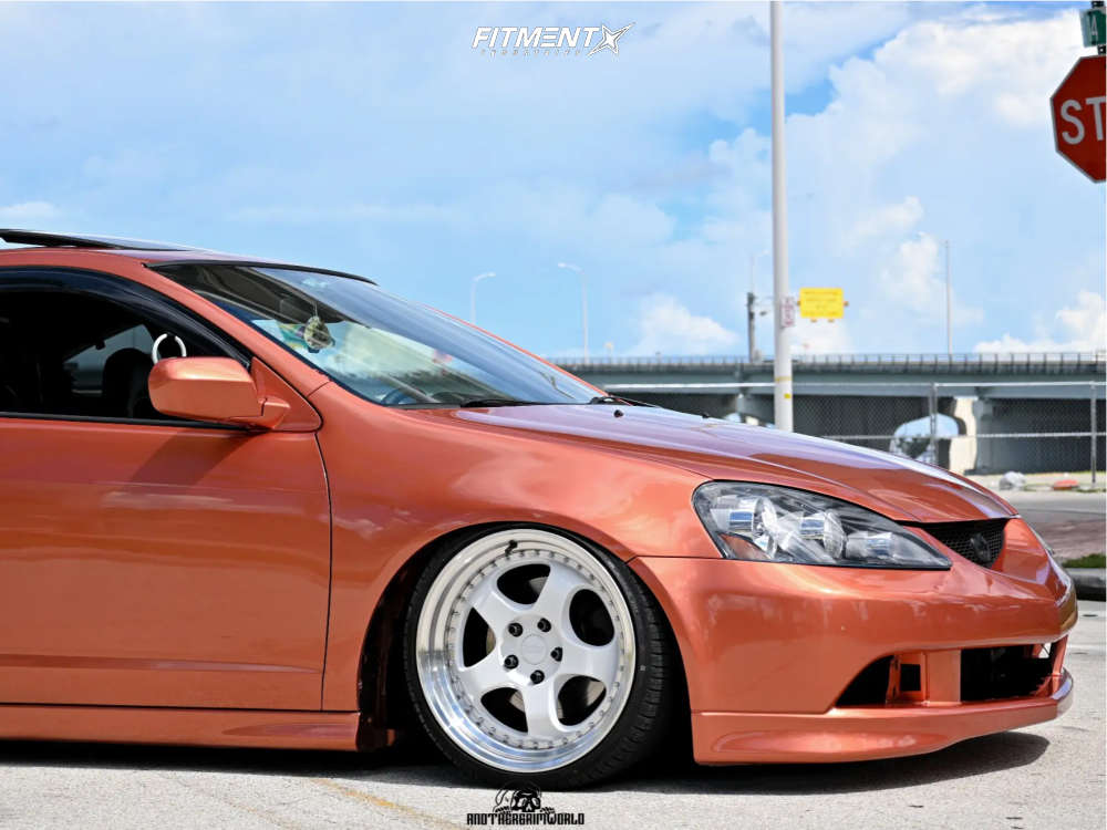 2006 Acura RSX Type-S with 18x8.5 ESR Sr06 and Goodyear 215x35 on Air ...