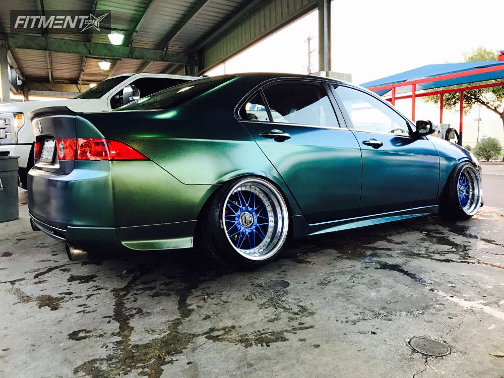 2005 Acura TSX Base with 18x10.5 Work Rezax and Federal 225x35 on ...