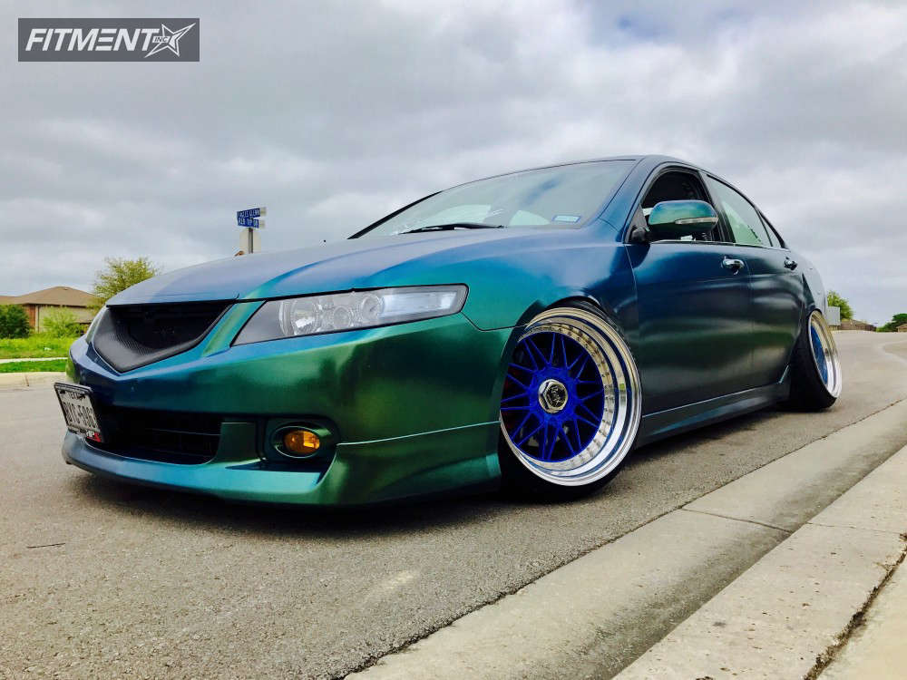 2005 Acura TSX Base with 18x10.5 Work Rezax and Federal 225x35 on ...