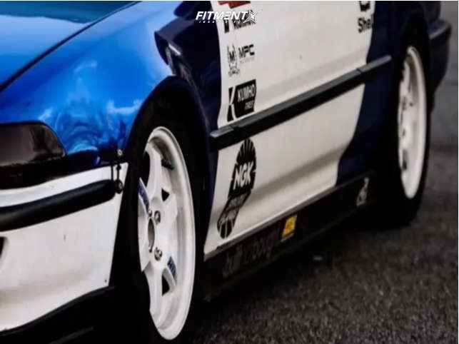 1990 Acura Integra GS with 15x7 Volk Te37 Sonic and Kumho 205x50 on ...